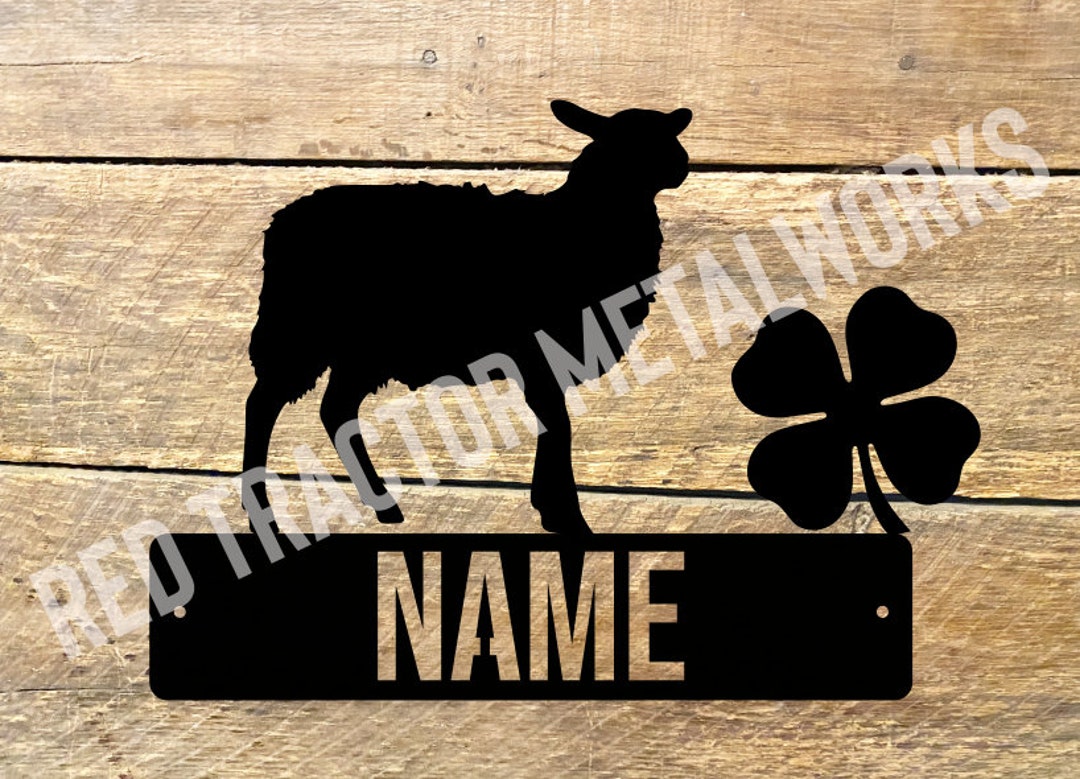 Sheep Personalized Sign Sheep Fair Sign Metal Sheep Sign - Etsy