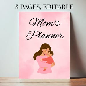 Editable Mom Planner | Printable Family Organizer (digital Download) - Etsy