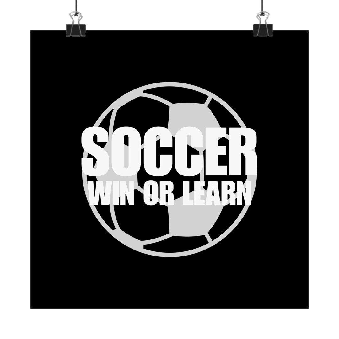 BEST SOCCER POSTER Motivational Soccer Wall Art Unique Sports Print ...