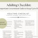 Minimalist Adulting Checklist Printable 12 Important - Etsy