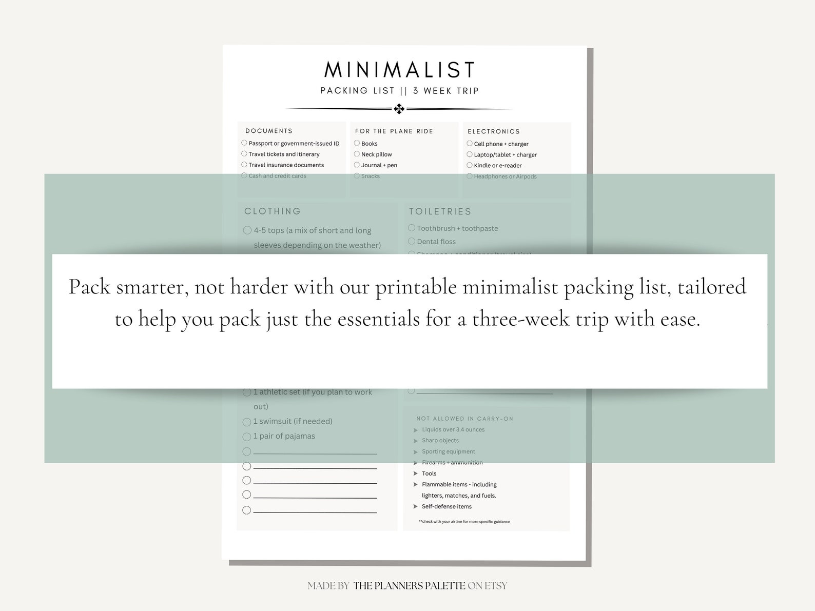 Minimalist 3 Week Packing List | 21 Day Essentials Packing Guide ...