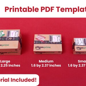 Miniature Elfazon Prime Boxes: Elf Prop Printable (PDF Template) - Etsy
