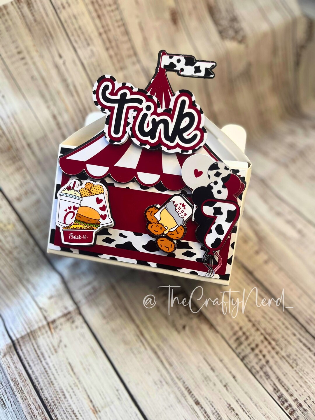 3D Customizable Chik Inspired Favor Box Treat Box Gable Box - Etsy