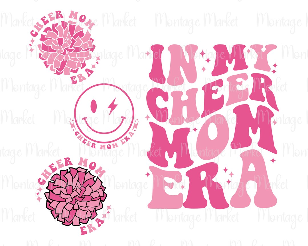 Pink in My Cheer Mom Era SVG, Cheer Aesthetic, Png Front/back, Svg ...