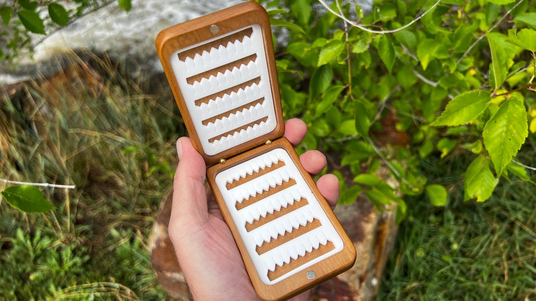 Clamshell Handmade Wooden Fly Box (w/ Slotted Foam) - Etsy