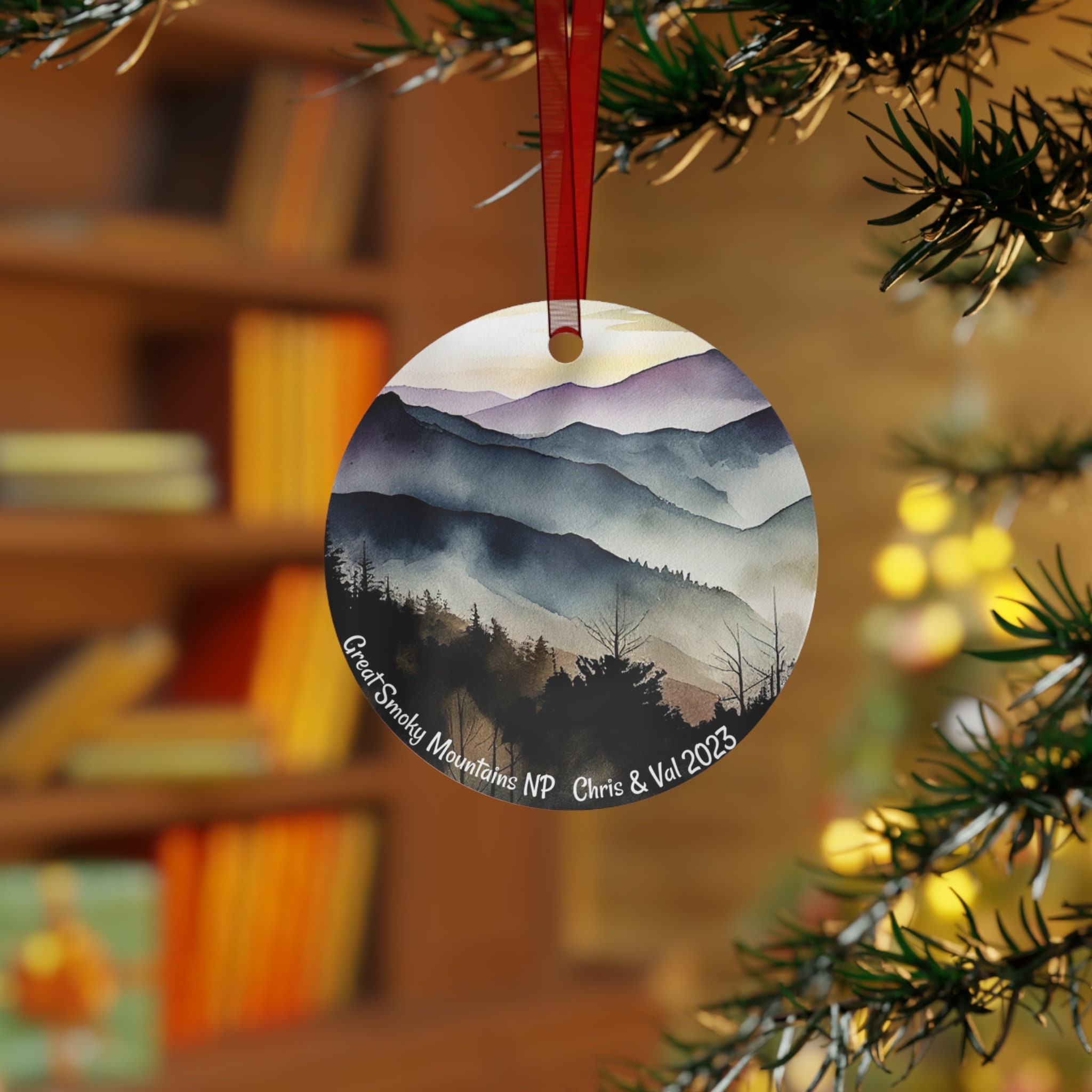 Great Smoky Mountains Ornament, Custom National Park Ornament, Custom ...