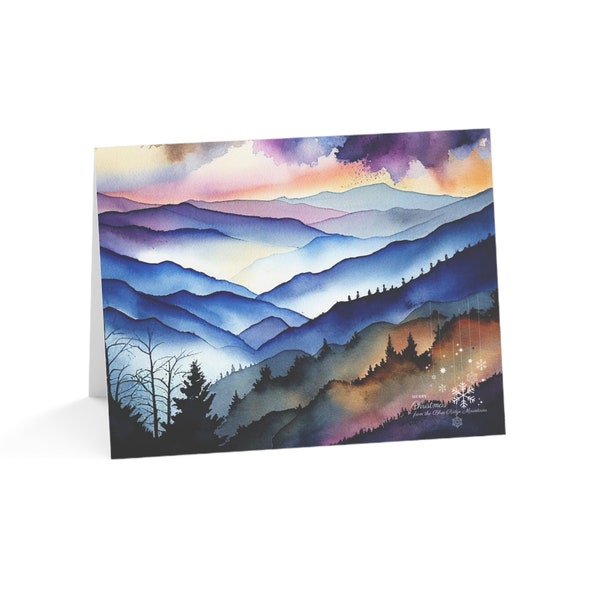 Blue Christmas Cards - Etsy