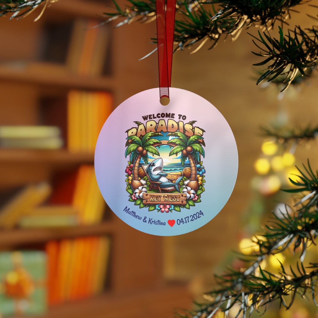 Key West Christmas Ornament, Custom Key West Gift, Personalized ...