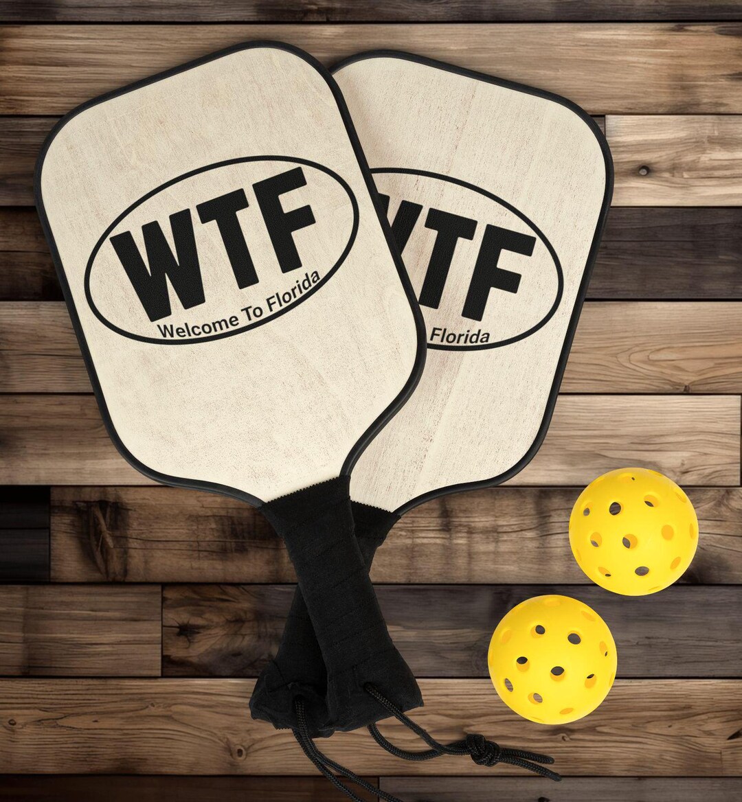 Pickleball Set, Pickleball Kit With WTF Welcome to Florida Print ...