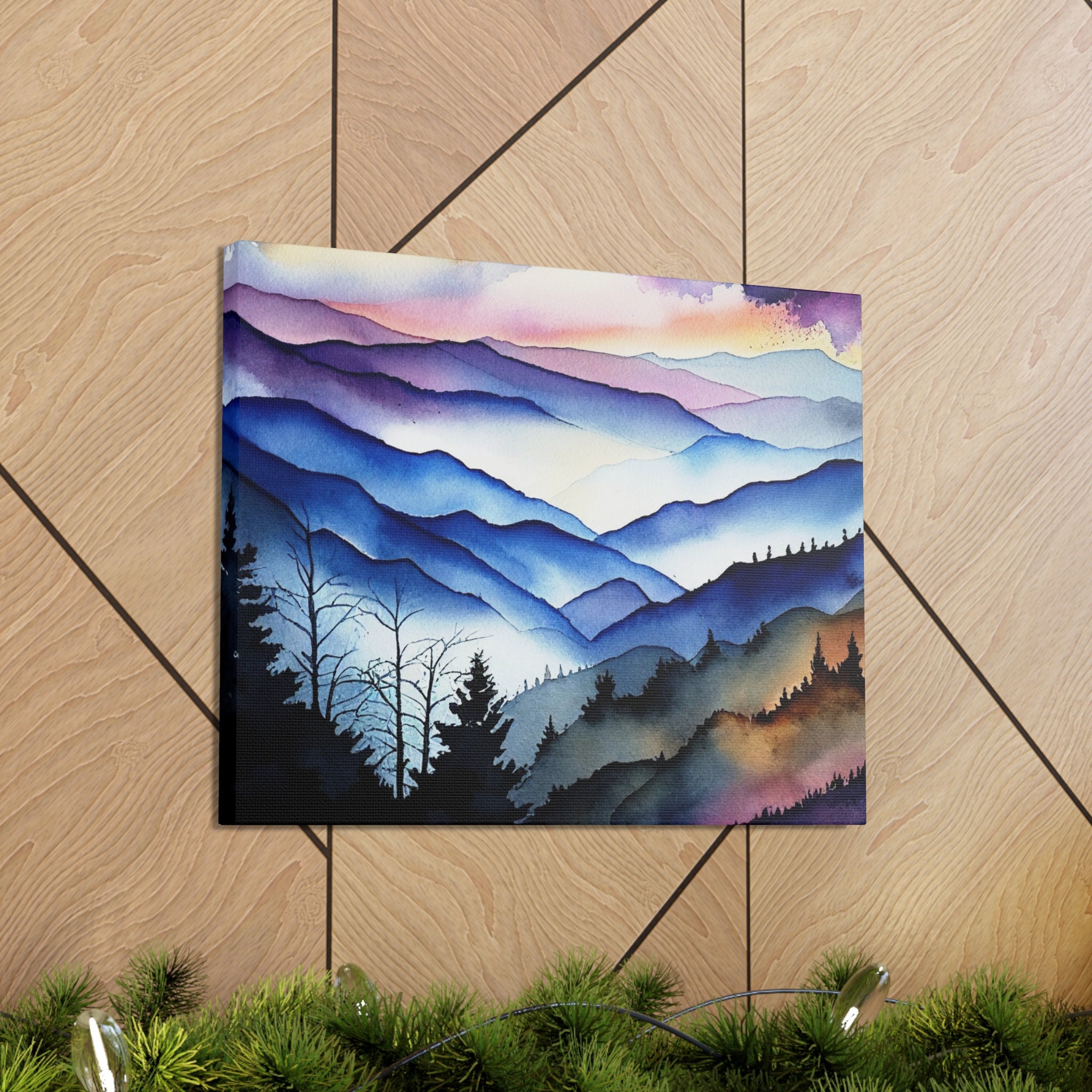Blue Ridge Mountain Gallery Canvas Art Cabin Wall Art Blue Ridge ...