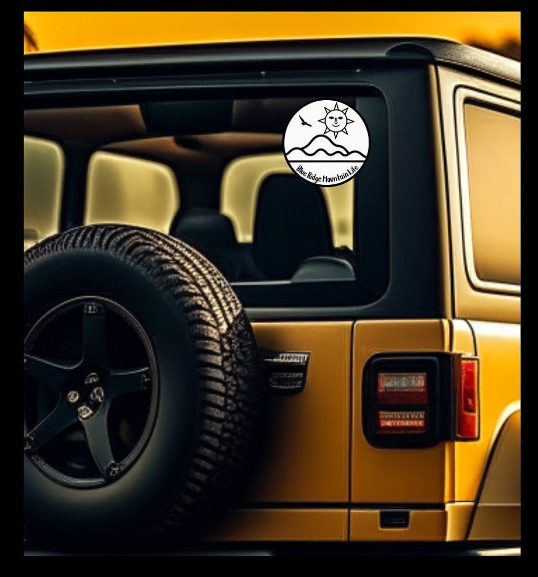 Blue Ridge Mountain Life Vinyl Decal Auto Sticker Blue Ridge - Etsy