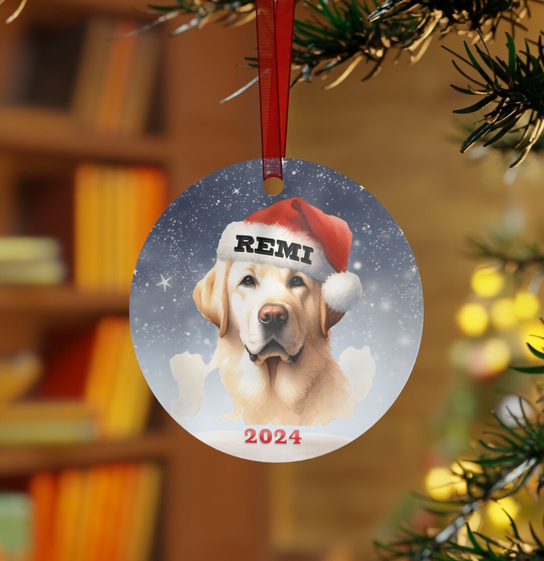 Personalized Yellow Lab Christmas Ornament: Custom Pet Memorial - Etsy