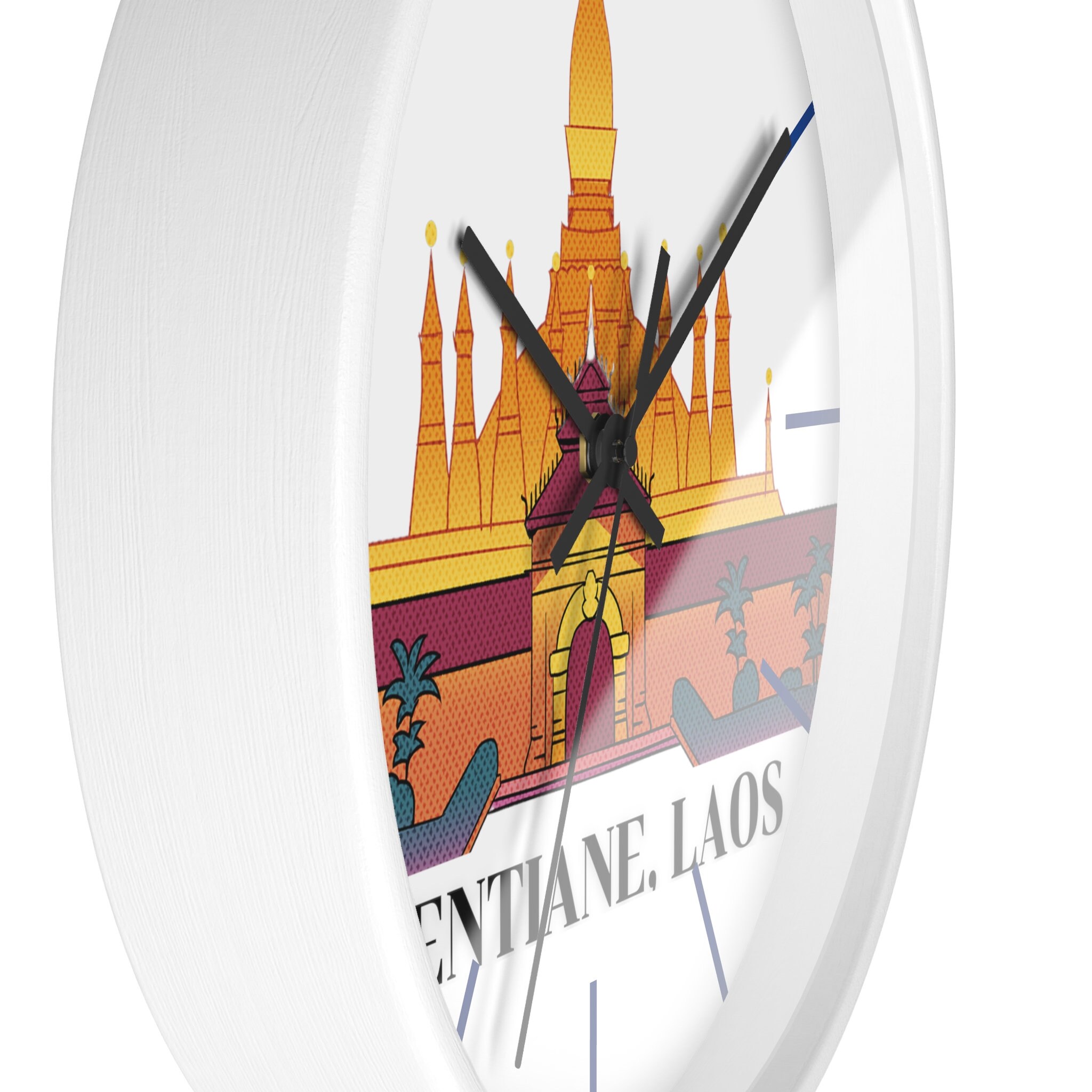 Thatluang Laos Wall Clock: Silent Home Decor Clock - Etsy