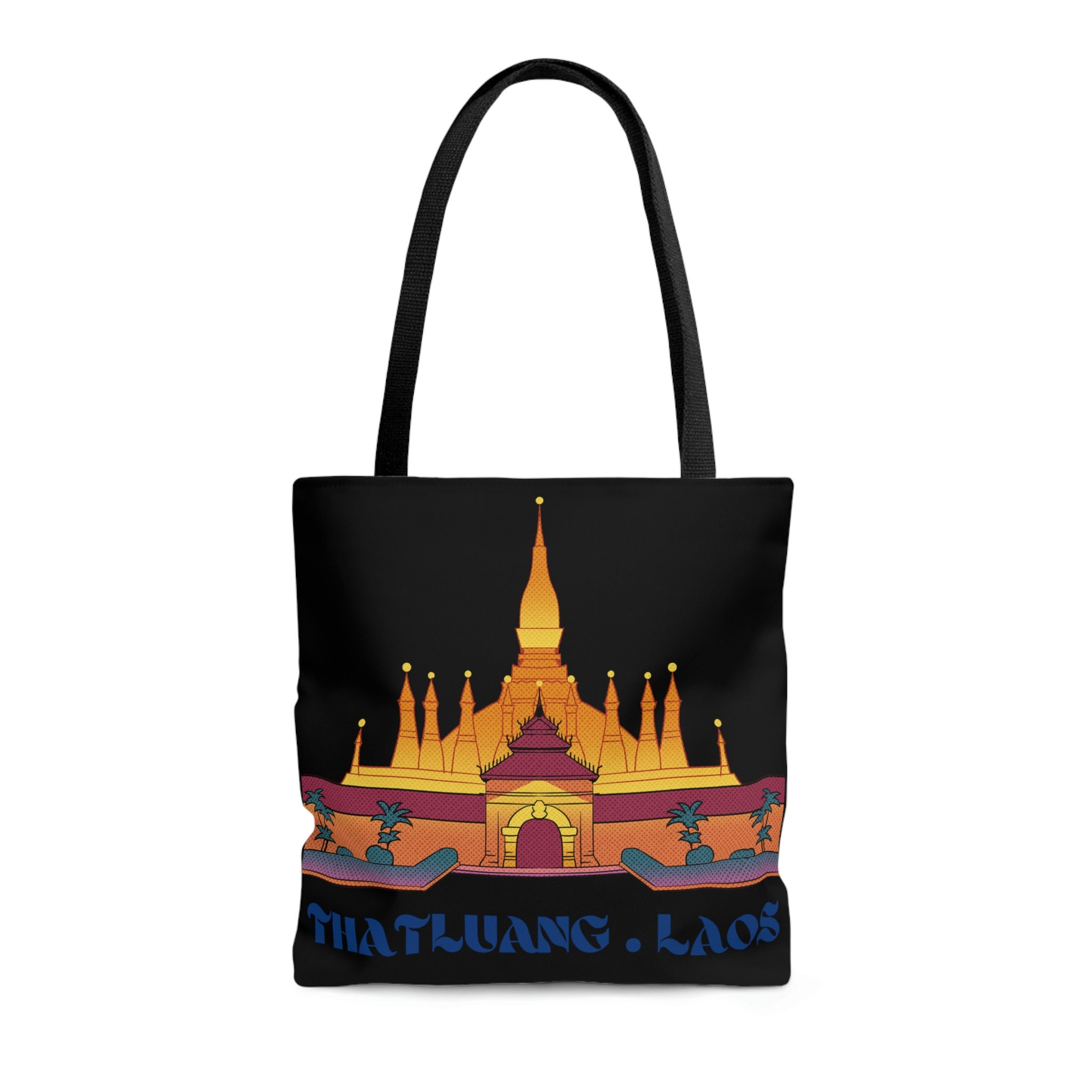Thatluang Tote Bagblack Laos Tote Bag, Tote Bag for Mom, Lao Tote Bag for Mother, Mother's Day ...