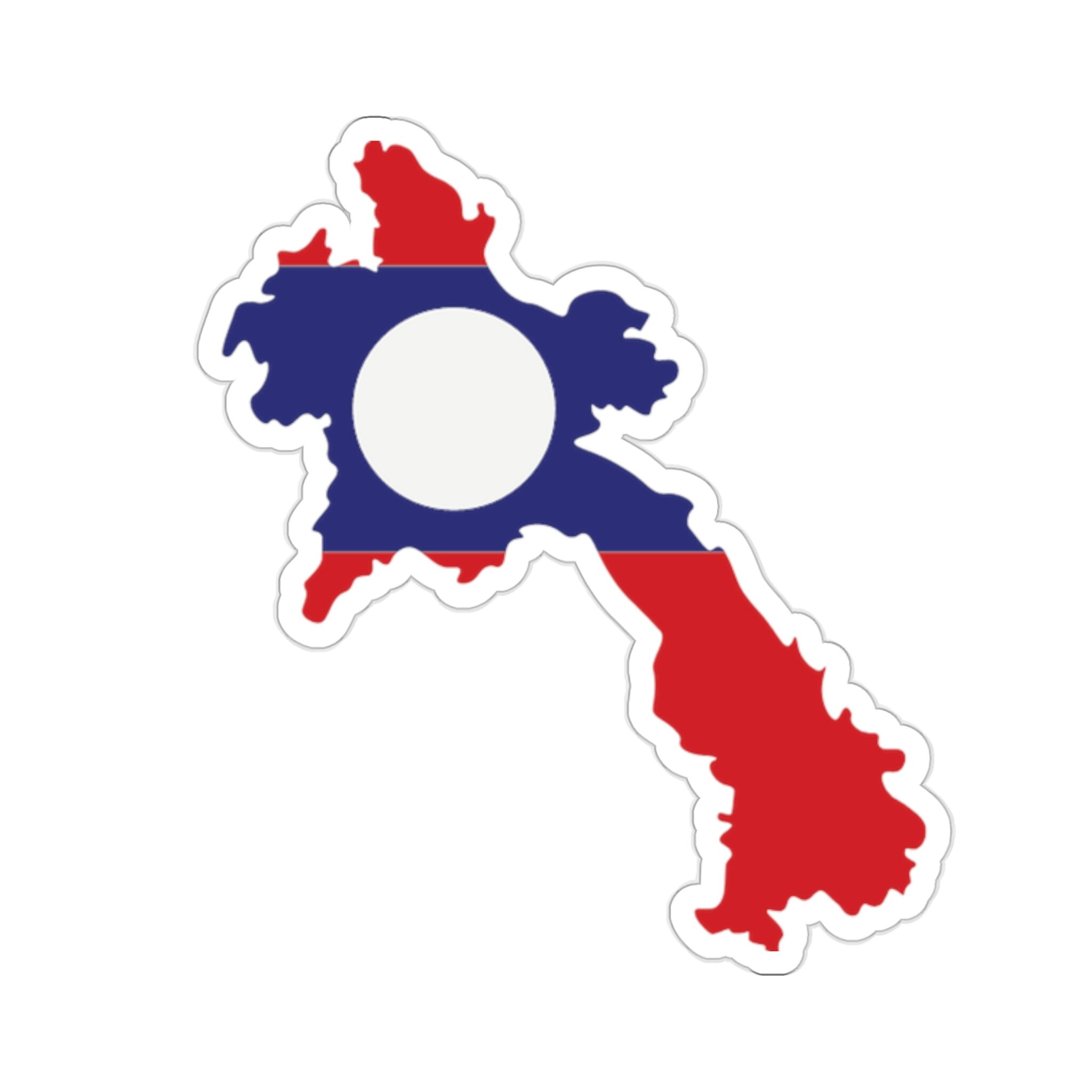 Laos Map kiss-cut Stickers Laos Flag Map Laos Color Map - Etsy