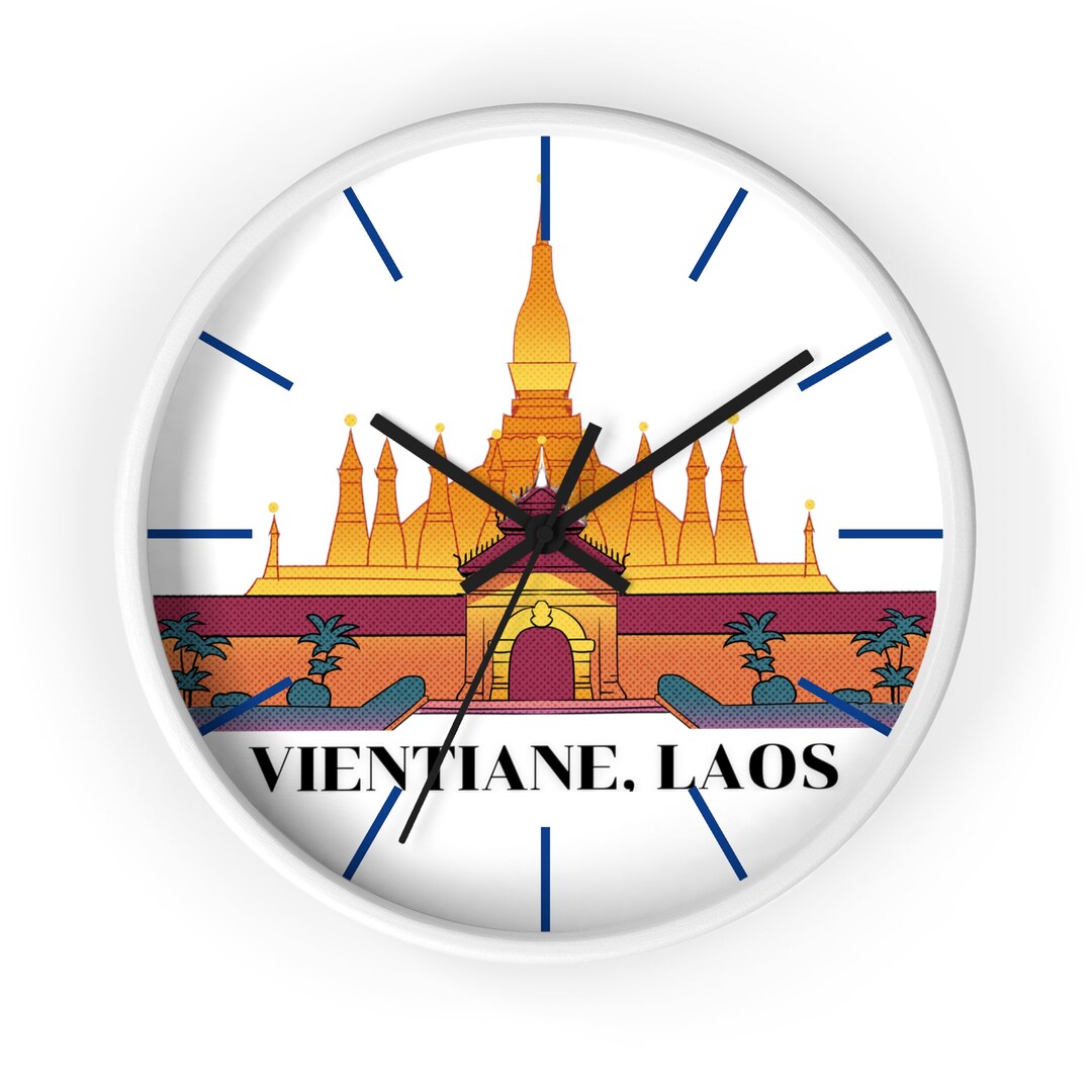 Thatluang Laos Wall Clock: Silent Home Decor Clock - Etsy