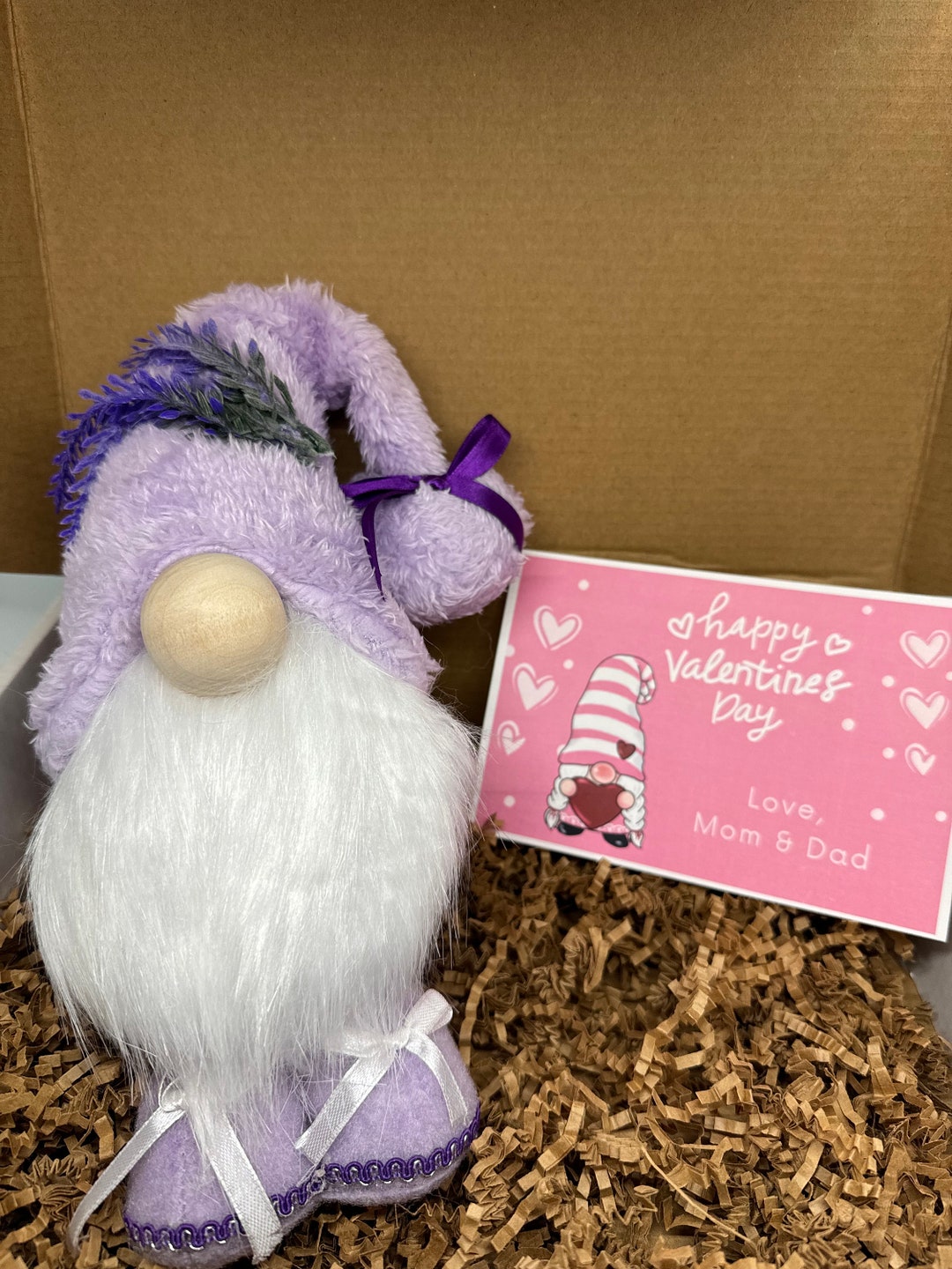 Valentine's Day Gnome Gift Box, Heart Gnome Gift Set, I Love You Gnome ...