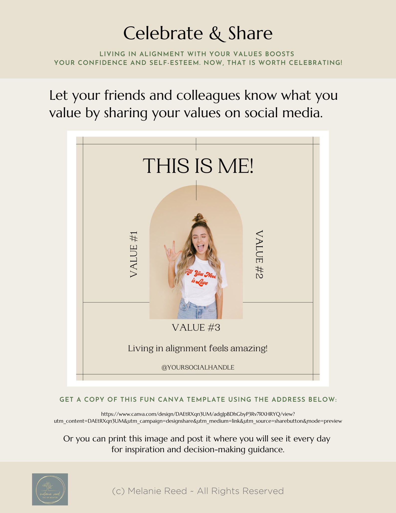Identify Your Core Values Workbook - Career Decision Making Workbook ...