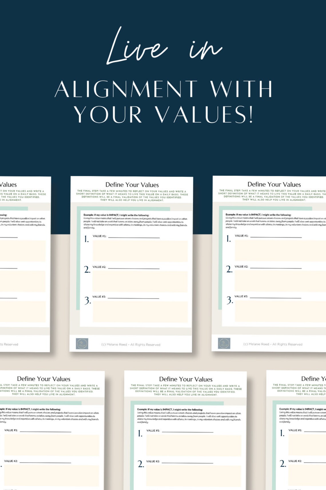 Identify Your Core Values Workbook - Career Decision Making Workbook ...