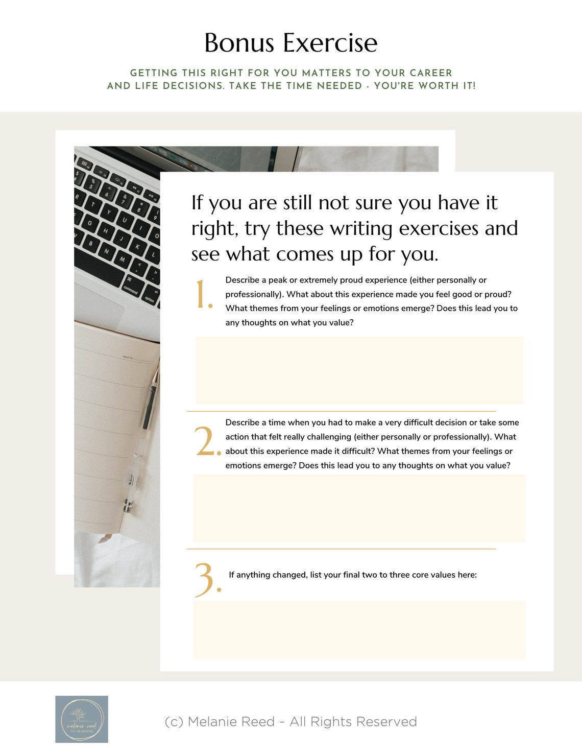Identify Your Core Values Workbook - Career Decision Making Workbook ... Identify Your Core Values Workbook - Career Decision Making Workbook ...