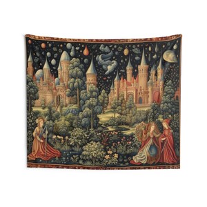 Medieval Tapestry, Printed Medieval Indoor Wall Tapestry - Etsy