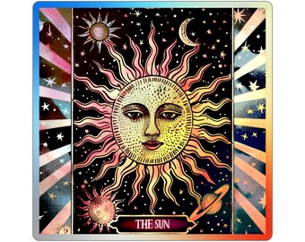 The Star Tarot Card Holographic Die-cut Sticker, Water Bottle ...