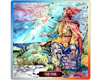 The Empress Tarot Card Holographic Die-cut Sticker, Water Bottle ...