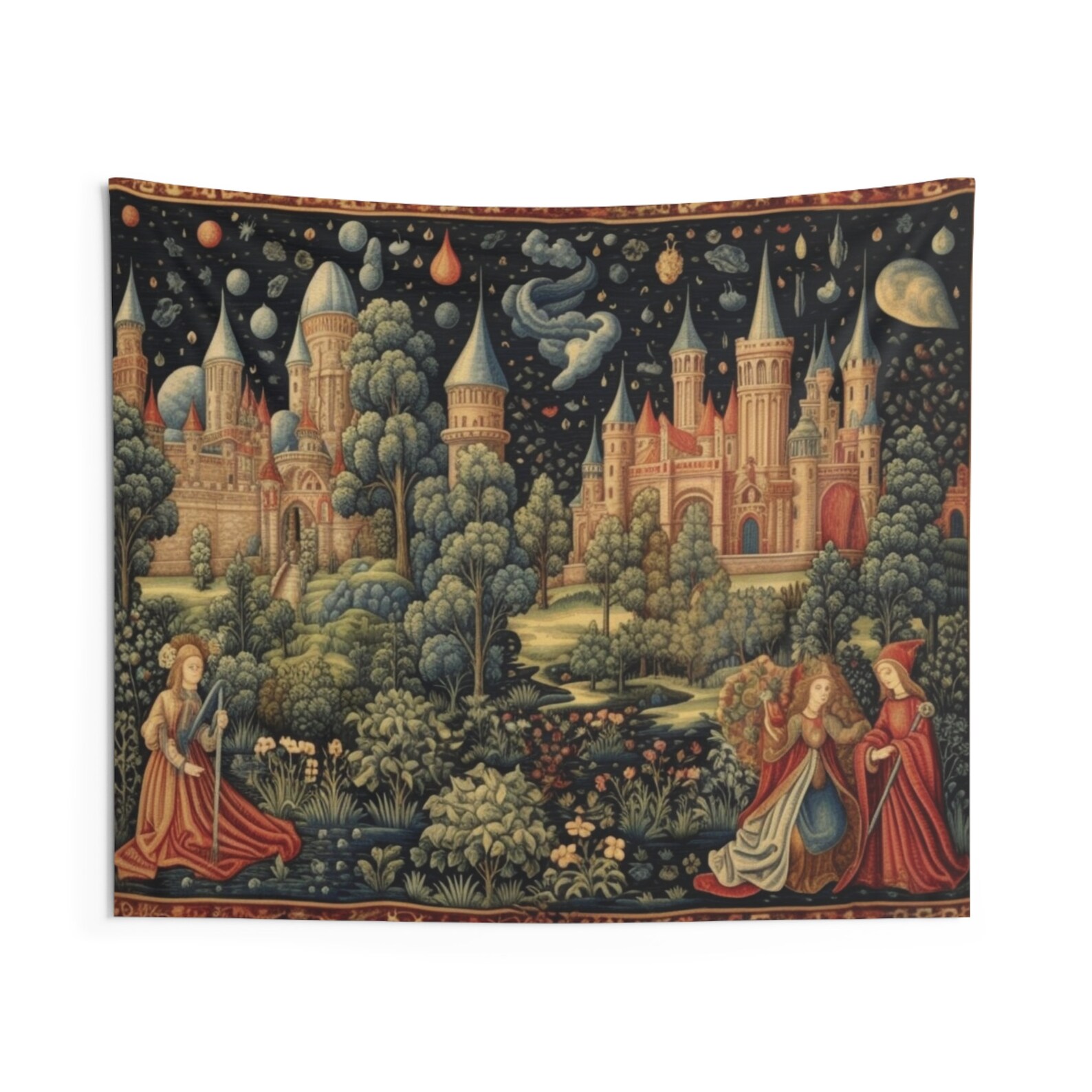 Medieval Tapestry, Printed Medieval Indoor Wall Tapestry - Etsy