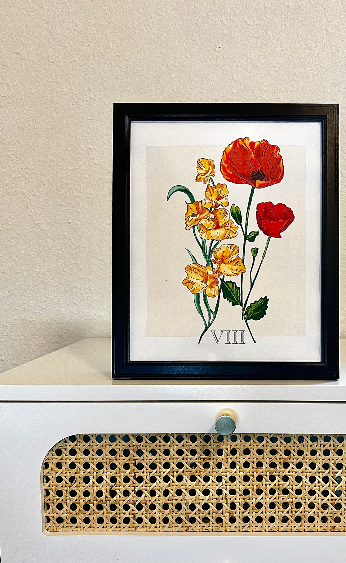 Digital Birth Month Flower Print August Birth Flower Digital Print ...