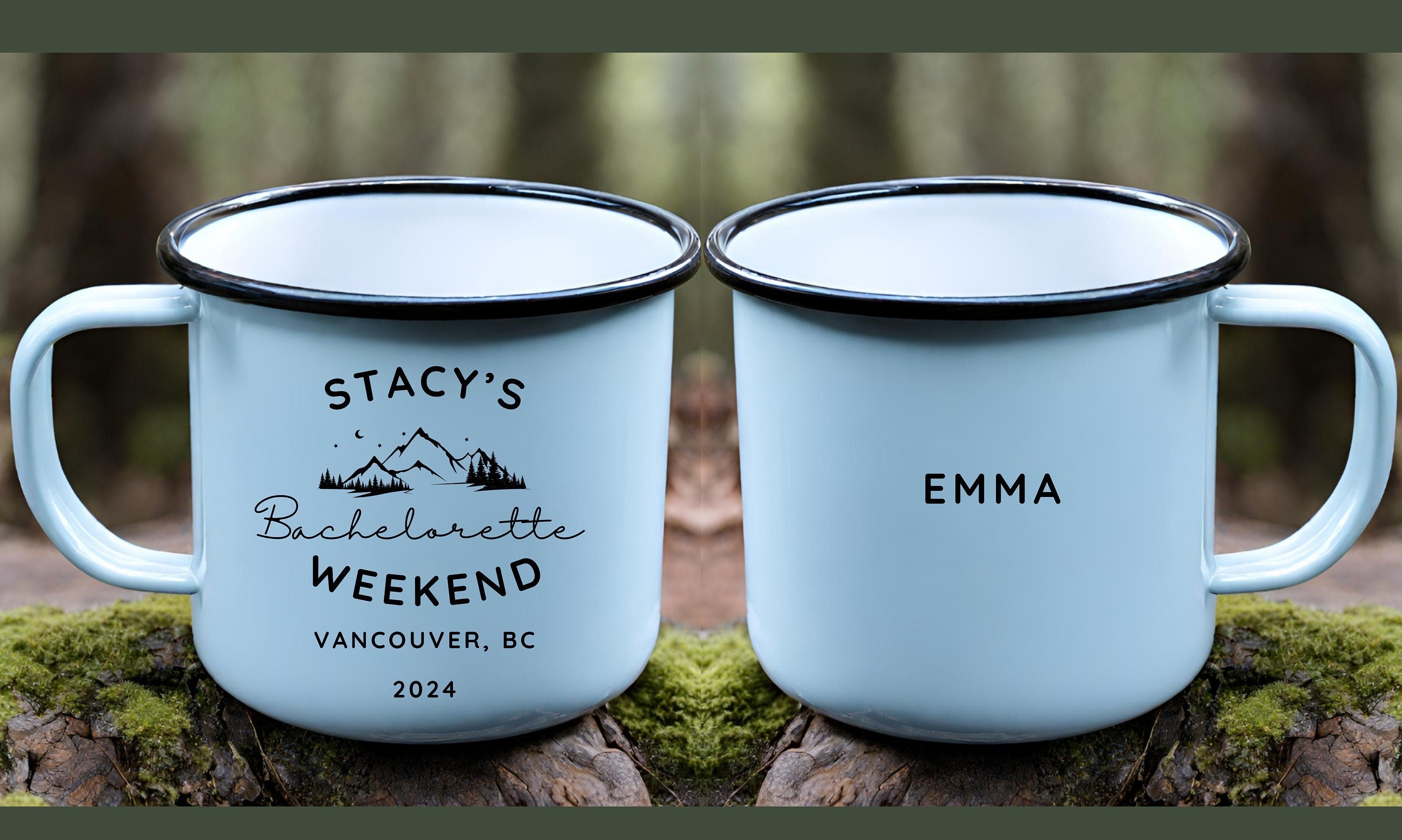 Personalized Bachelorette Bridal Party Mugs, Campfire Mugs, Bridesmaid ...
