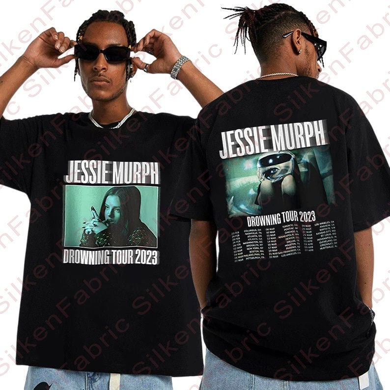 Jessie Murph Music Tour 2023 T-Shirt, Drowning Tour 2023 Double Sided ...