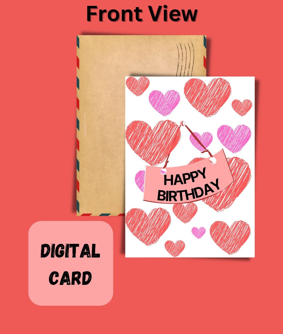 Digital Birthday Card L Printable Birthday Card L Digital Download Card ...