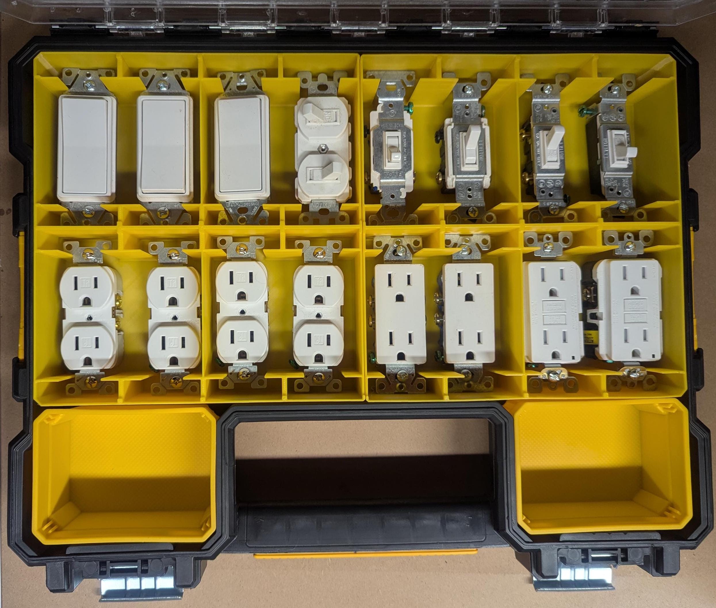 Receptacle/switch Inserts for Dewalt Shallow Pro Organizer - Etsy