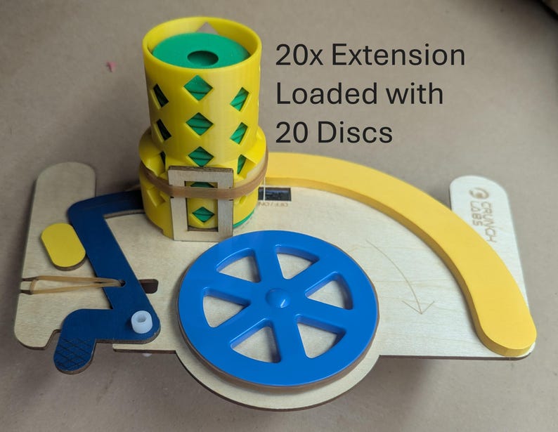 20 or 40 Disc Extension Tube and Discs for Crunchlabs Disc Launcher - Etsy