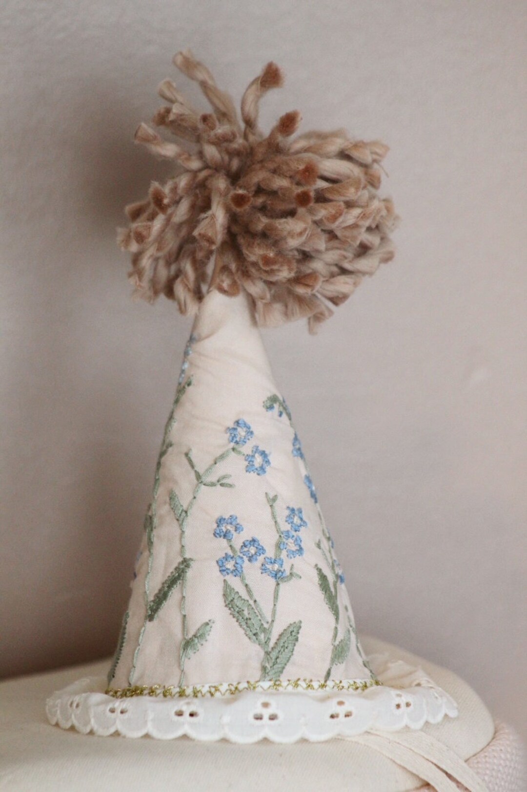 Standard Party Hat Party Hat With Embroidery Vintage - Etsy