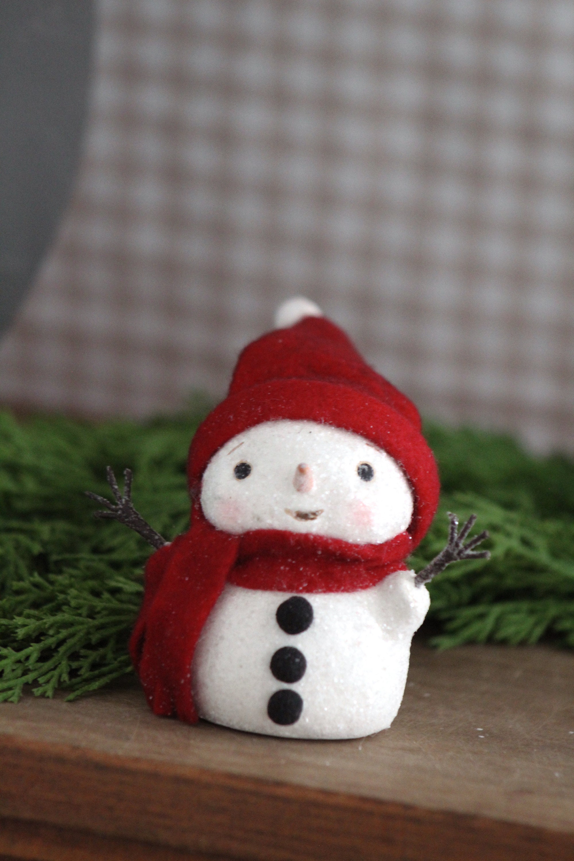 Warm and Cozy Wire Arm Snowman by Bethany Lowe Christmas Home - Etsy