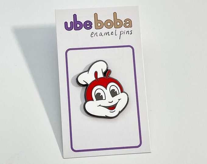 Jollibee Mascot Hard Enamel Pin, Jollibee, Chicken Joy, Philippines ...