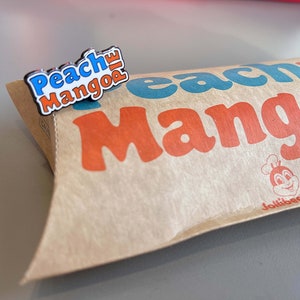 Peach Mango Pie Hard Enamel Pin, Jollibee, Chicken Joy, Philippines ...