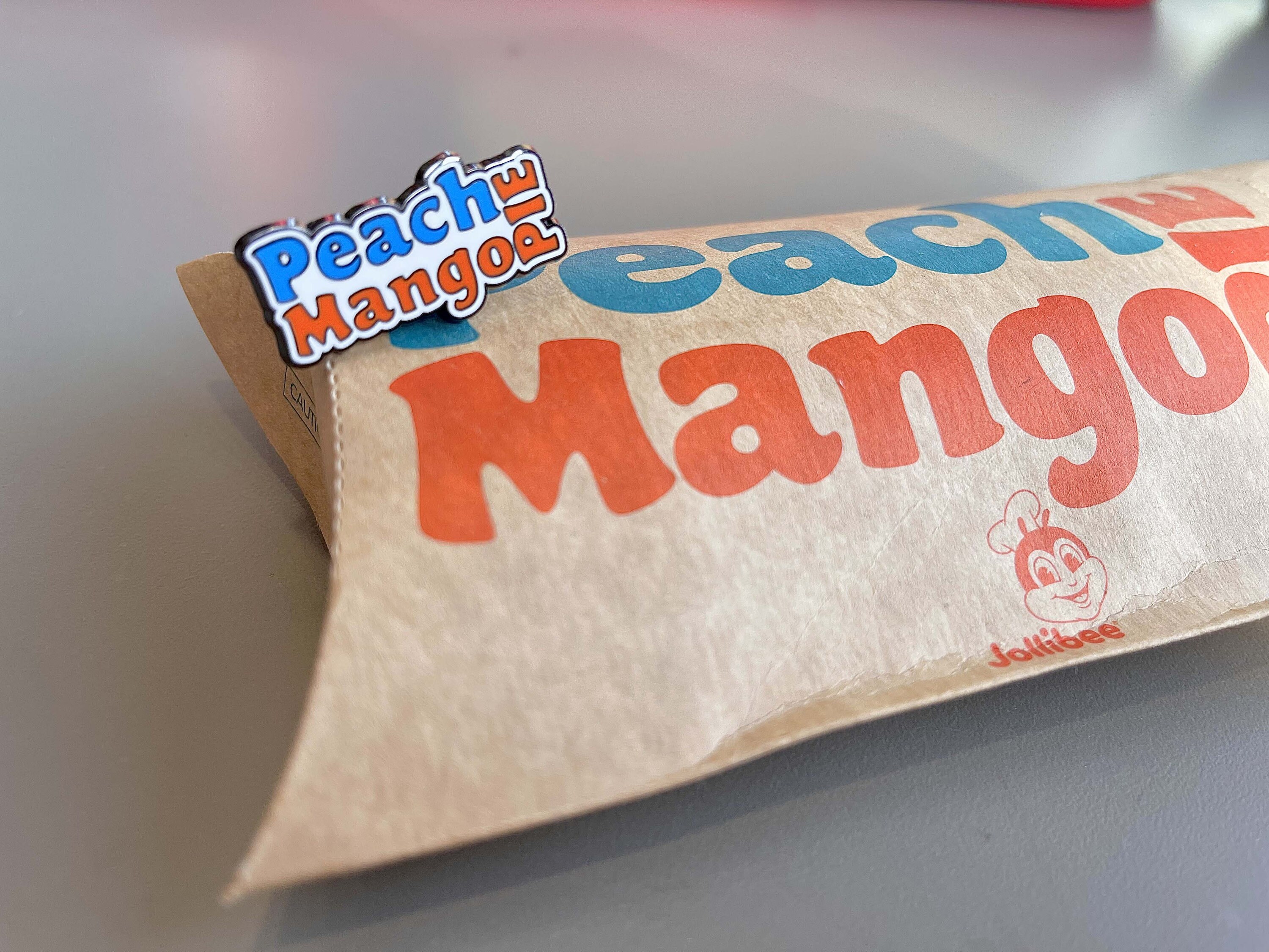Peach Mango Pie Hard Enamel Pin, Jollibee, Chicken Joy, Philippines ...