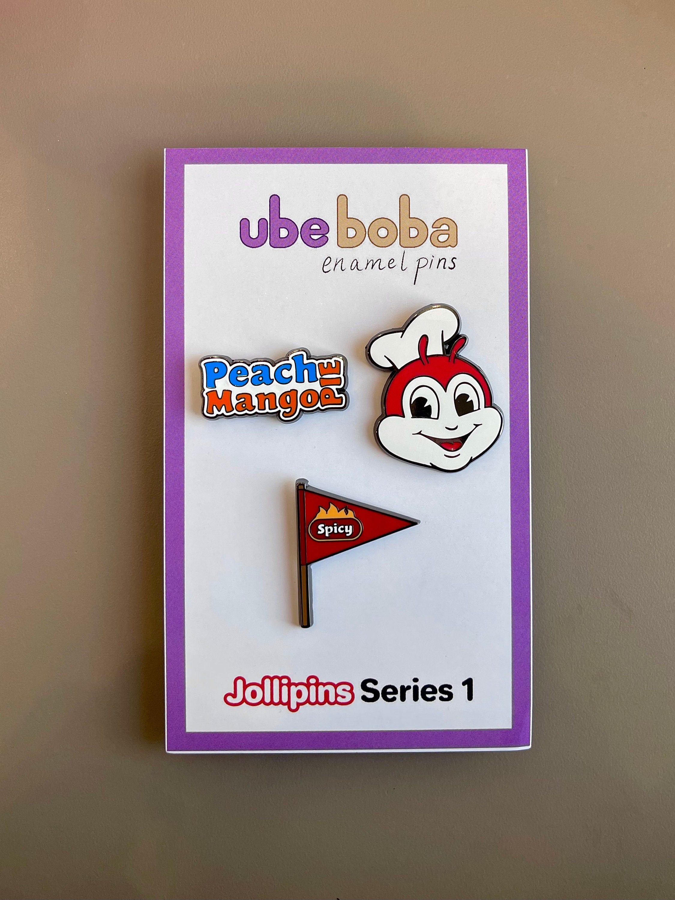 Jollibee Enamel Pin Set, Peach Mango Pie, Spicy Flag, Filipino Pins ...