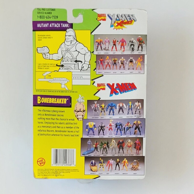 1994 Toy Biz Marvel the Evil Mutants X-men Bonebreaker : (unopened Box ...