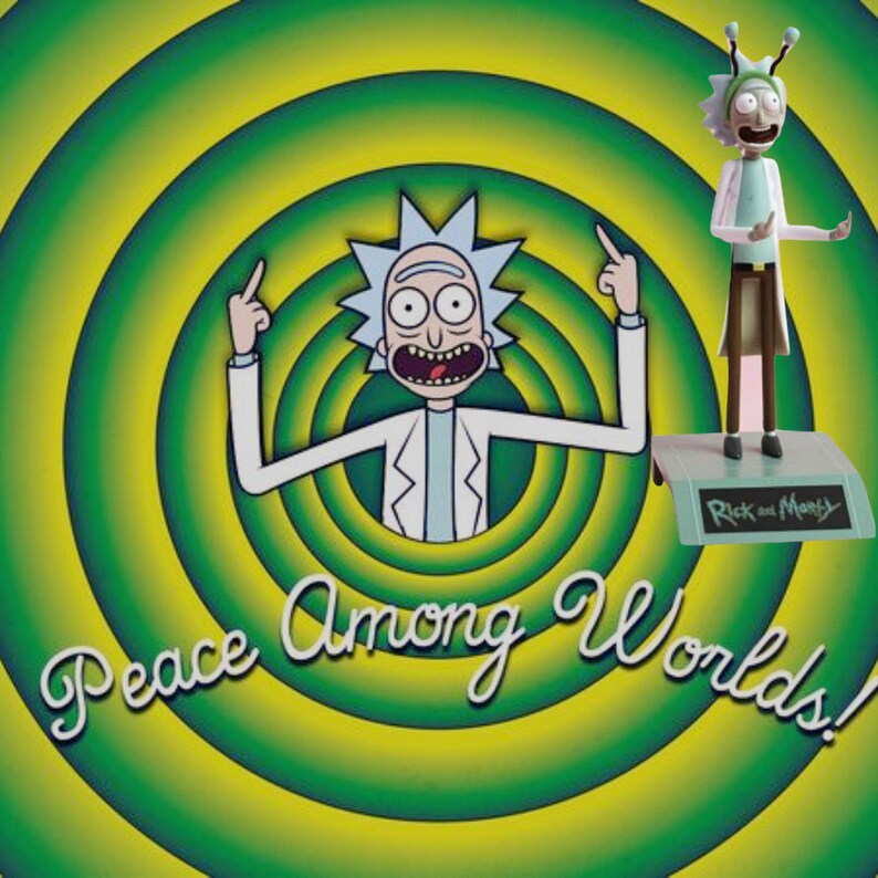 Rick and Morty Statue adult Swim Rick peace Among Worlds Season 2 ...