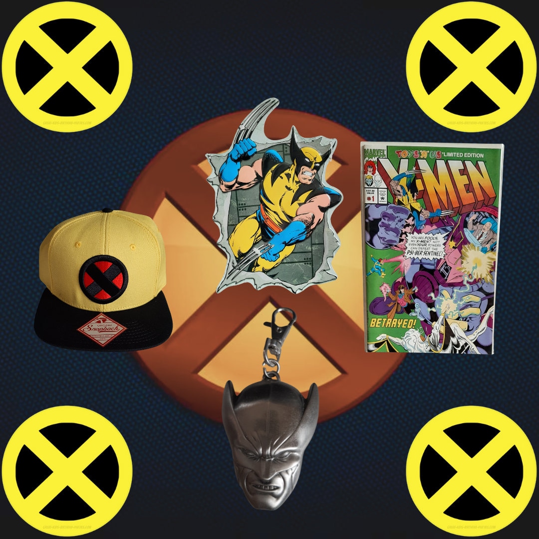 X-men Bundle With X-men Comic, Keychain, Metal Painting, and Hat (never ...