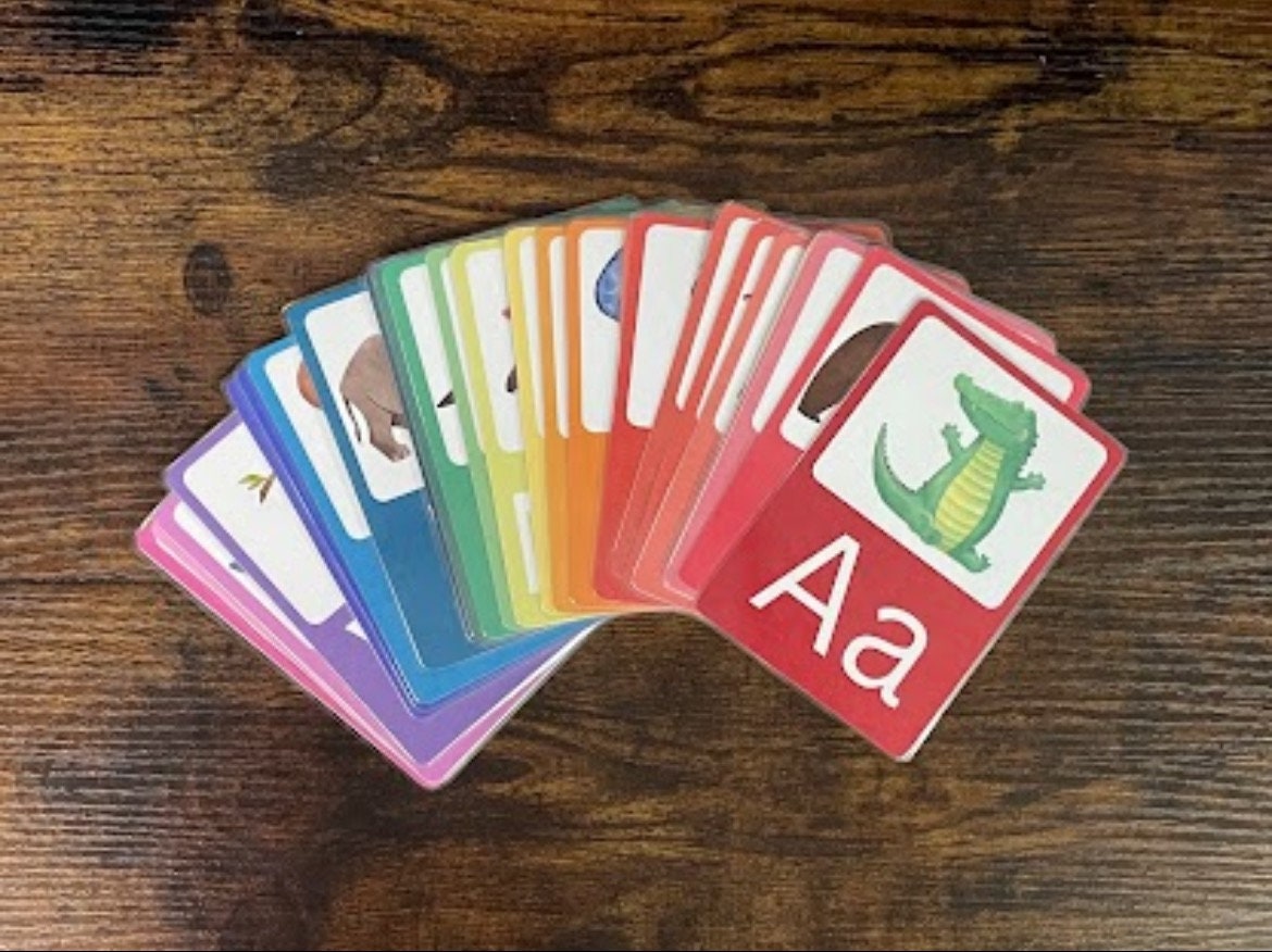 The Alphabet Flash Cards or Wall Decor Animal Themed Abc - Etsy