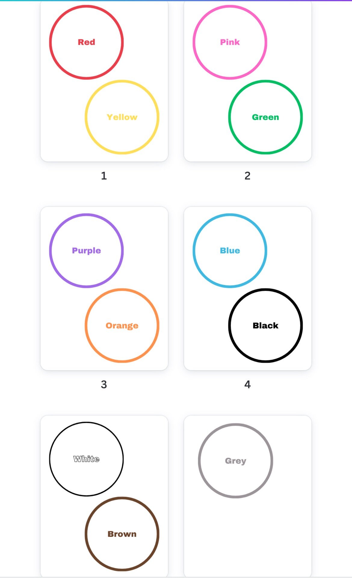 Match the Color, Picture Game for Kids, Orange, Red, Yellow, Blue ...