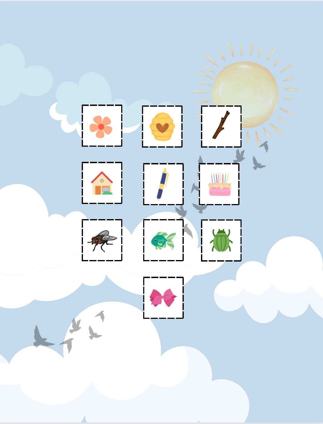 Matching Games for Kids, Teaching Children Rhyming, Uppercase/lowercase ...