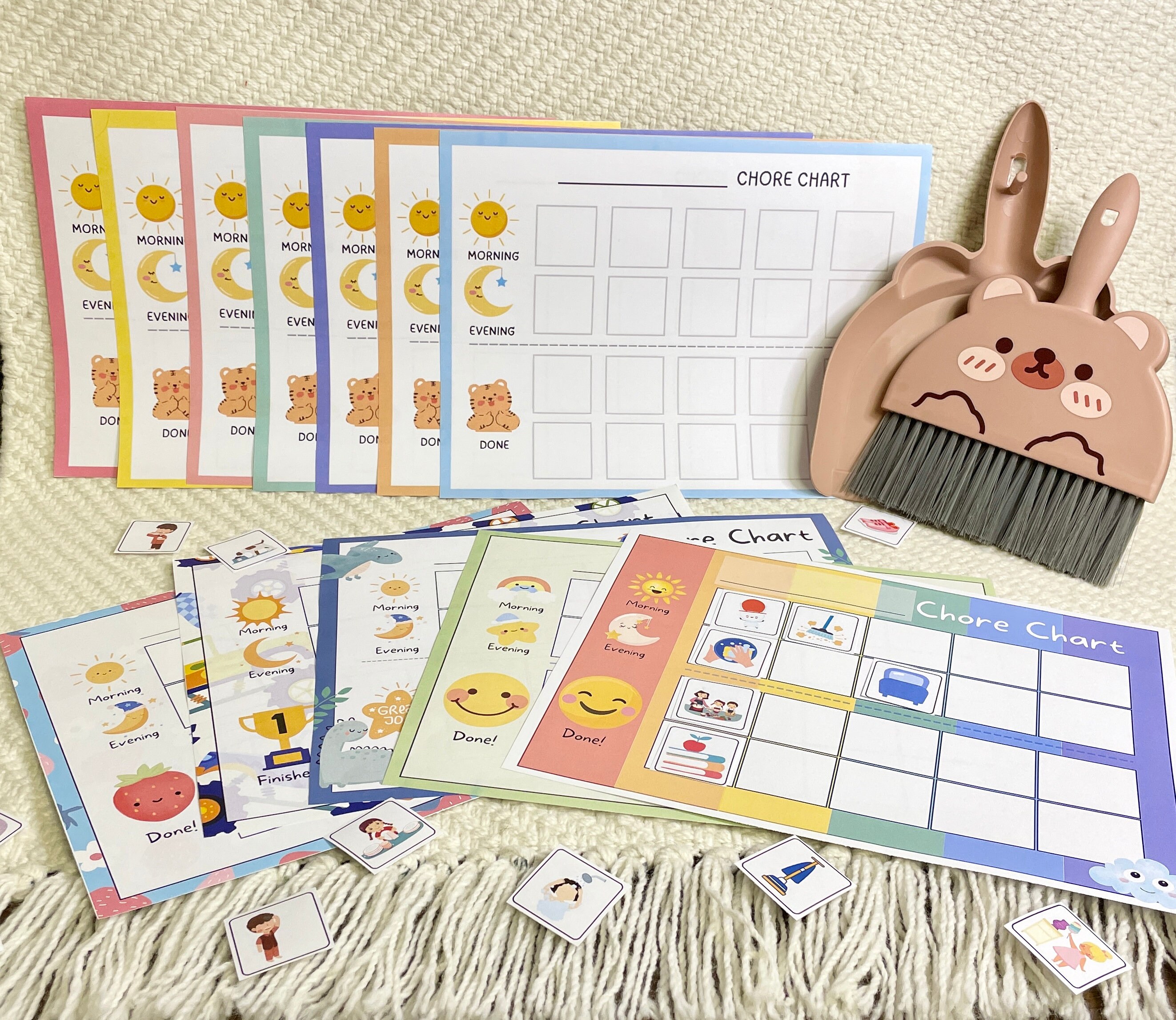 Children's Chore Chart, to Do List, Printable Chore Chart With Pictures ...