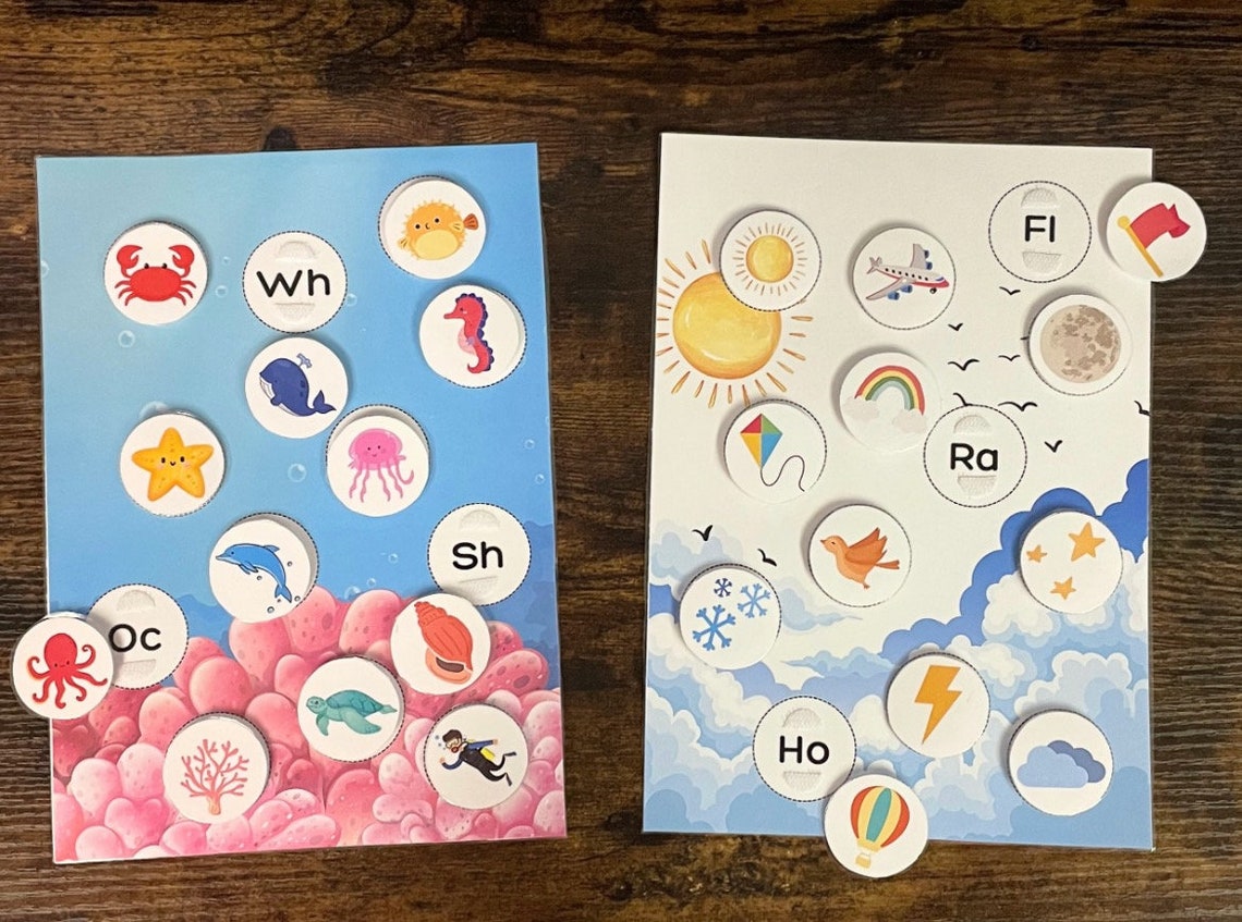 Matching Games for Kids to Learn Spelling, Pirates, Underwater ...