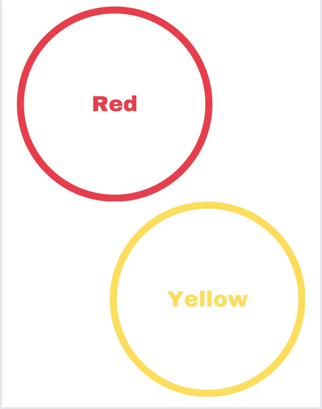 Match the Color, Picture Game for Kids, Orange, Red, Yellow, Blue ...