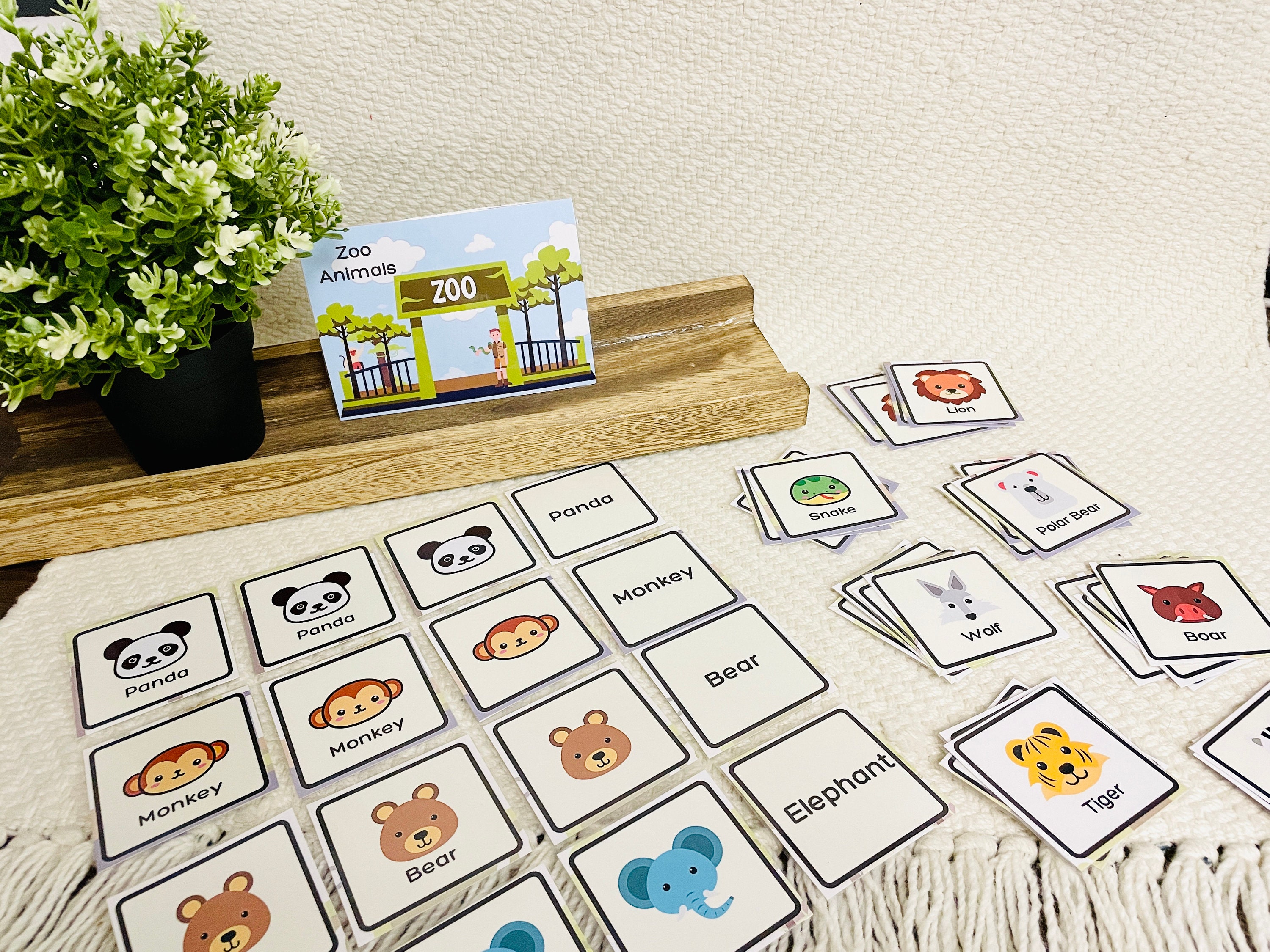 Animal Matching Game to Help Kids With Their Memory, Match Picture to ...